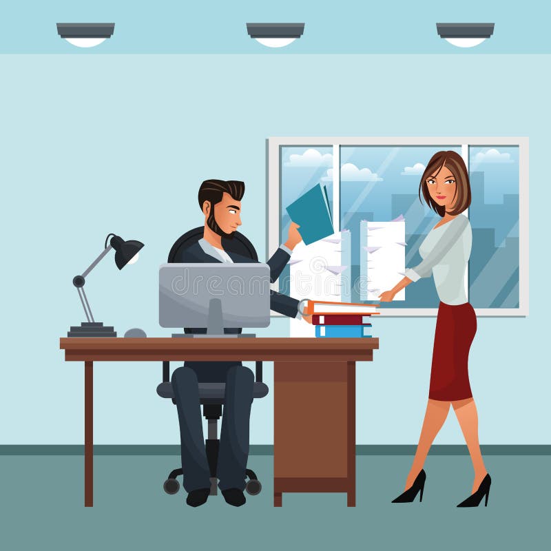 Office Handing Stock Illustrations – 221 Office Handing Stock ...