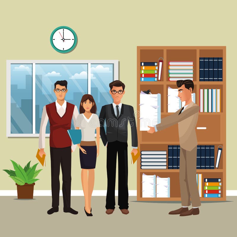 Office Scenario Stock Illustrations – 212 Office Scenario Stock ...