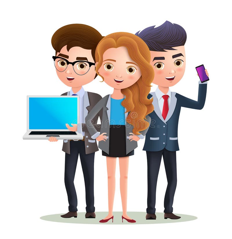 Business Characters Team of Professional Employees. Team of ...