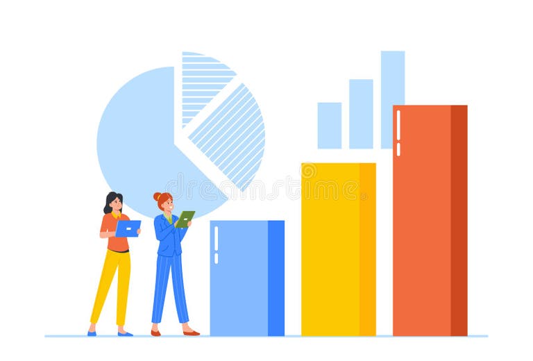 Business Characters Testing and Measuring Analysis Charts. Benchmarking ...