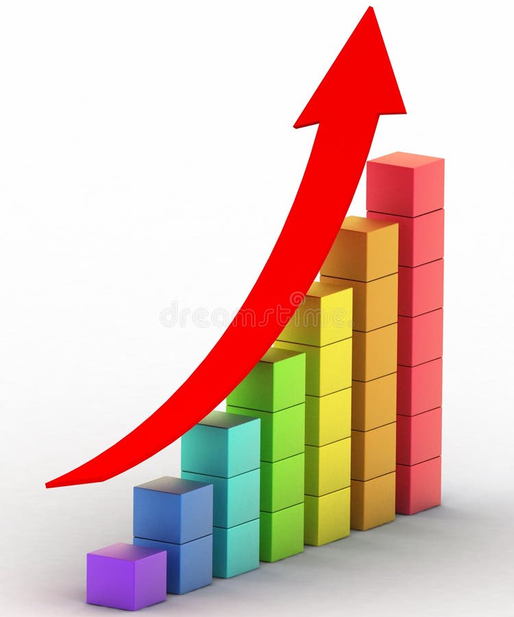 Sales growth chart stock illustration. Illustration of chart - 22847009