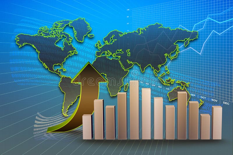 Business chart stock illustration. Illustration of abstract - 23245205