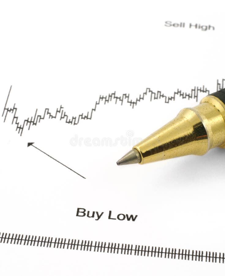 Business Chart with BUY LOW #3 Stock Photo - Image of figure, charts ...
