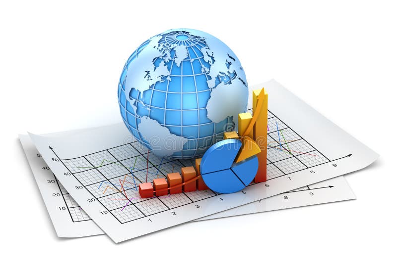 Business Chart Concept stock illustration. Illustration of business ...