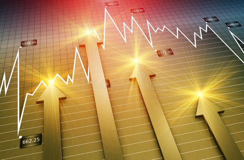 Business chart concept stock illustration. Illustration of management ...