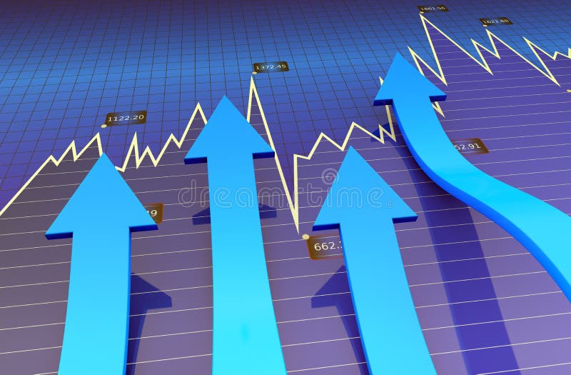 Business chart concept stock illustration. Illustration of information ...