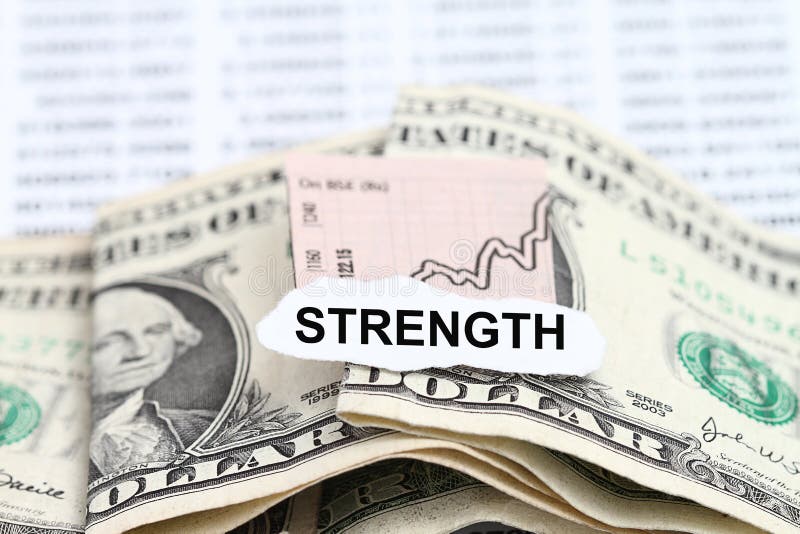 Business Chart Dollar Getting Stronger Stock Image - Image of concept ...