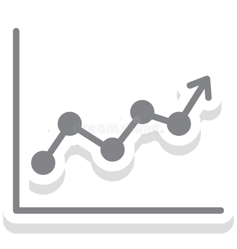 Business Chart Isolated Vector with Line and Fill Icon Stock Vector ...