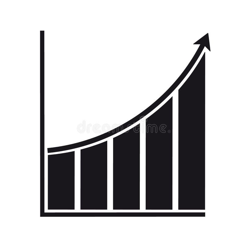 Business Growth Chart - Vector Illustration - Isolated on Transparent ...