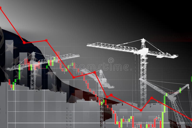 The Business Chart Visual Graphics Report Concept. Stock Image - Image ...