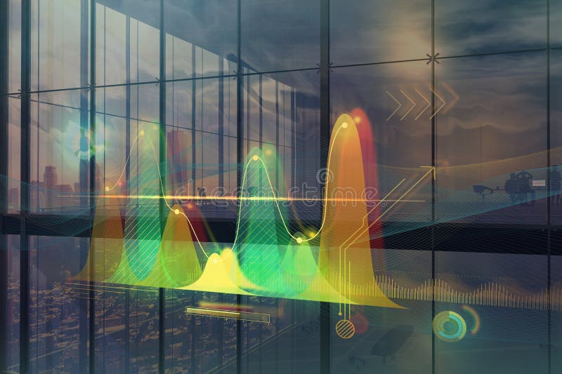 Abstract Elements Business Charts. Abstract Bitmap Illustration. Stock ...