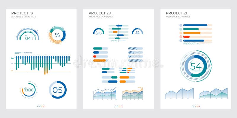 Business Charts. Abstract Elements Business Vector Illustration. Stock ...