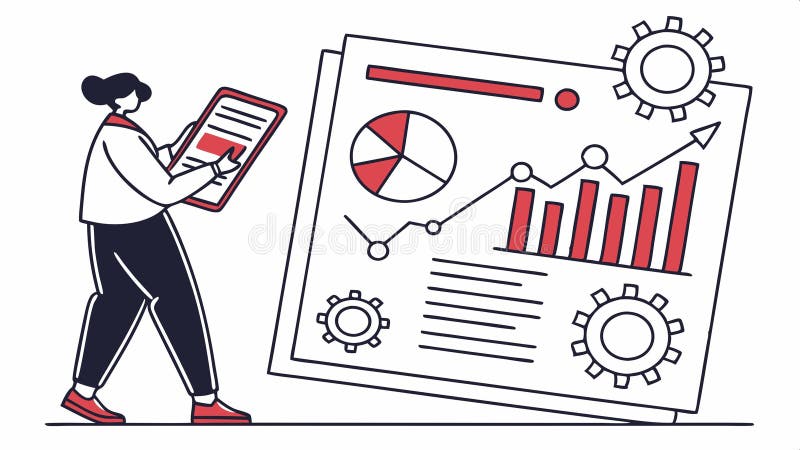 Business Charts and Figures, Data Analysis Vector Design Generative AI ...