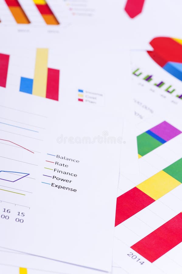 Business Charts and Numbers Stock Photo - Image of bull, financial ...