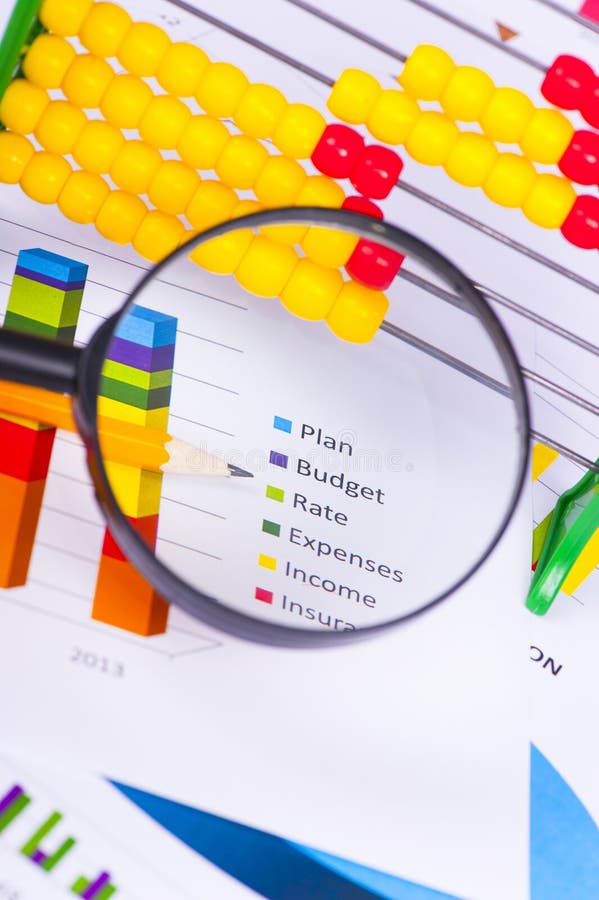 Business Charts and Numbers Stock Image - Image of looking, bacon: 50889799