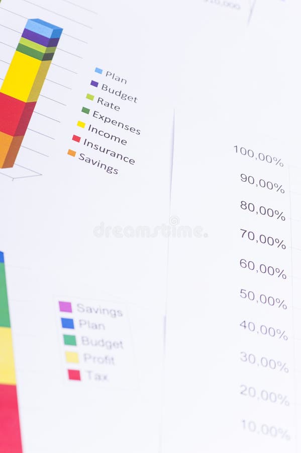 Business Charts and Numbers Stock Photo - Image of finance, bull: 50889820