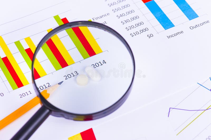 Business Charts and Numbers Stock Photo - Image of diagram, account ...