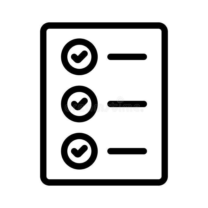 Business checklist icon stock vector. Illustration of completed - 358593719