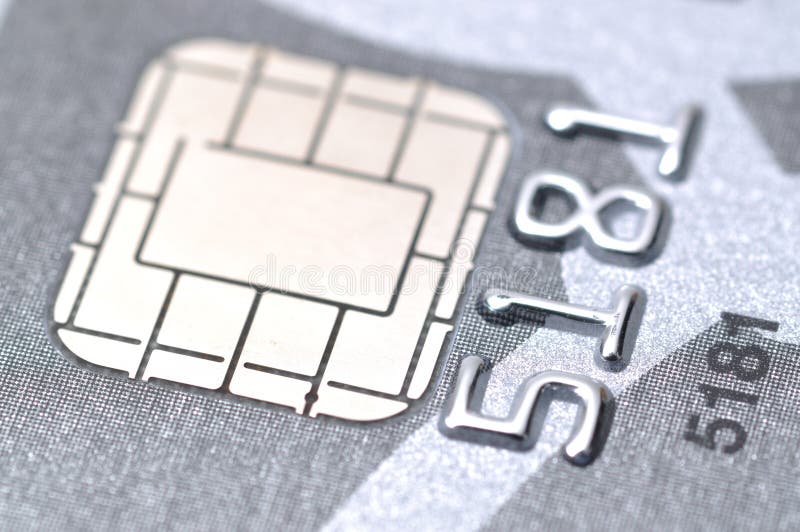 Credit Card Chip stock photo. Image of detail, texture - 15190904