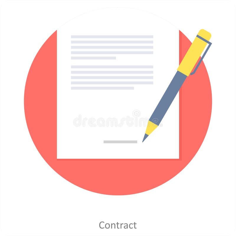 Contract stock vector. Illustration of partners, icon - 264945649