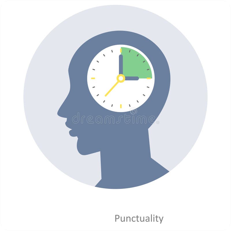 Punctuality stock vector. Illustration of icon, time - 264945666
