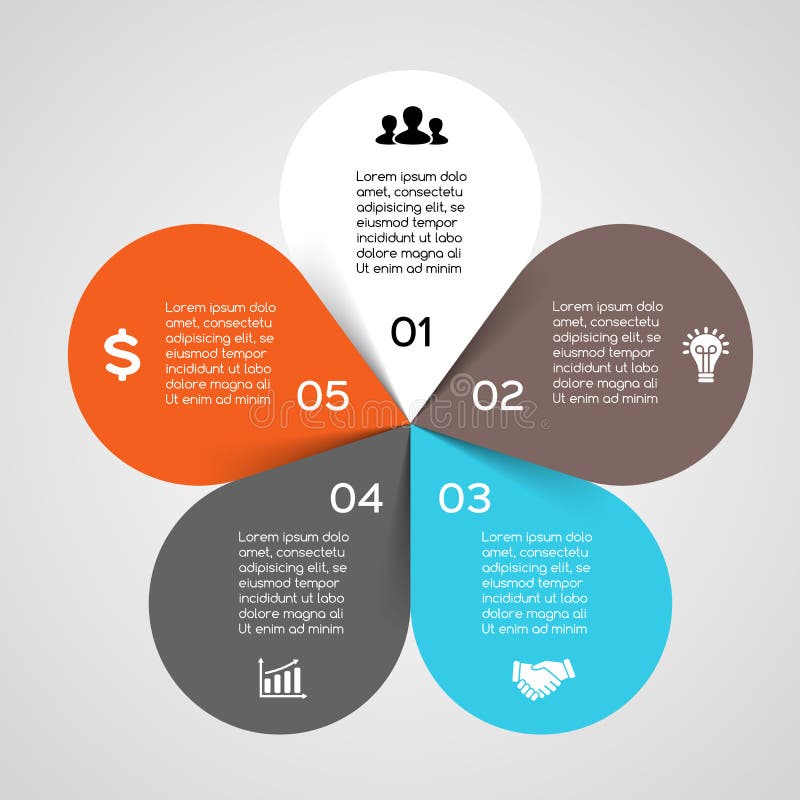 Business Circle Infographic, Diagram with Options Stock Vector ...