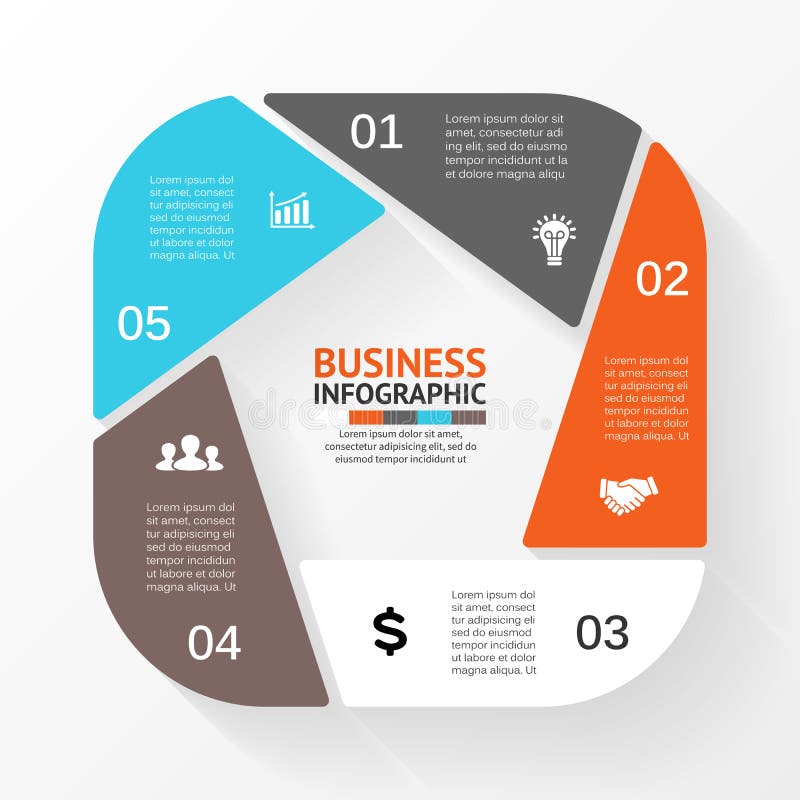 Business Circle Infographic, Diagram with Options Stock Vector ...