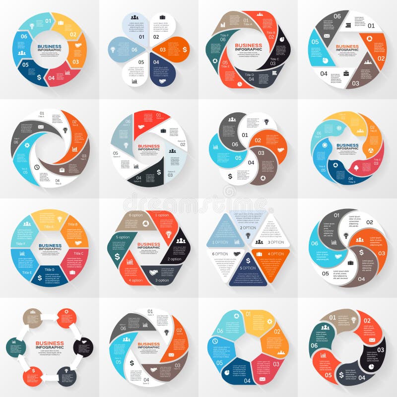Business Circle Infographic, Diagram with Options Stock Vector ...
