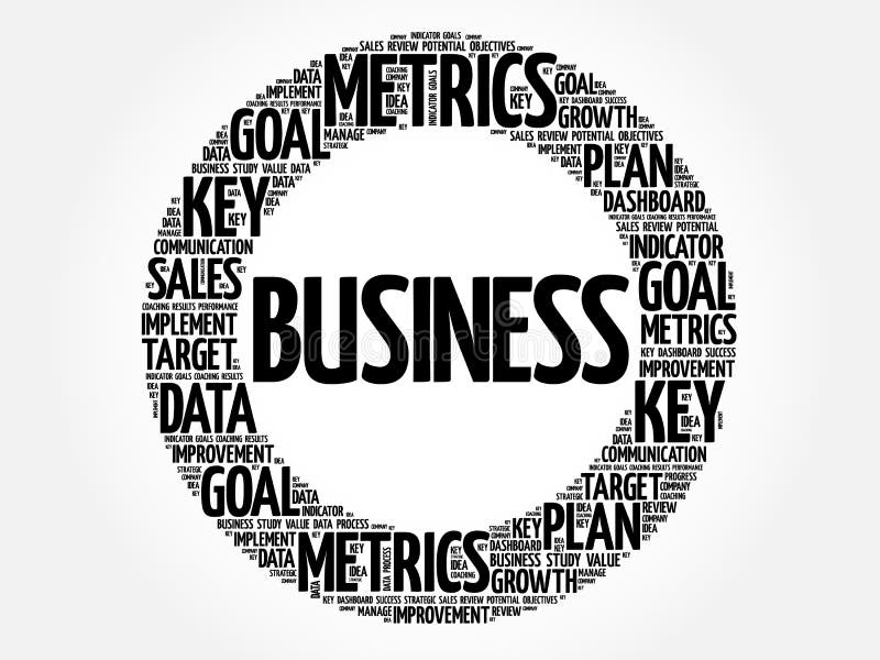 Business circle word cloud stock illustration. Illustration of collage ...