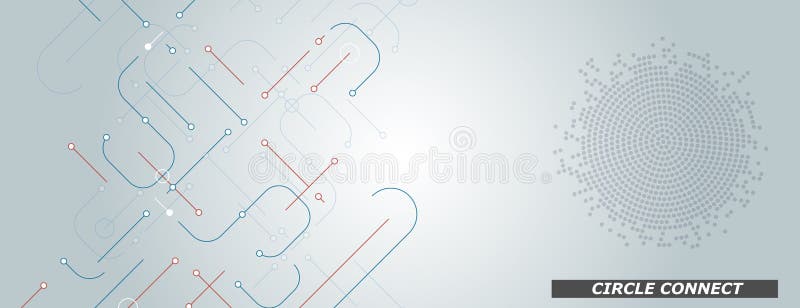 Business Circuit Drawing Communication. Vector Innovation Connect ...