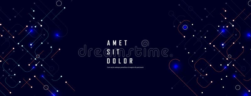 Business Circuit Drawing Communication. Vector Innovation Connect ...