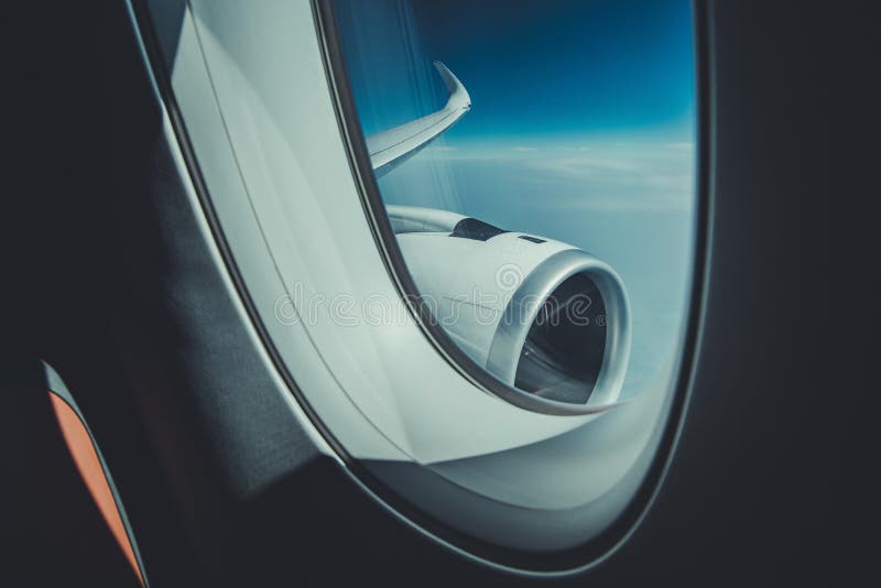 Business Class Flying. Airplane Flight Theme Stock Photo - Image of ...