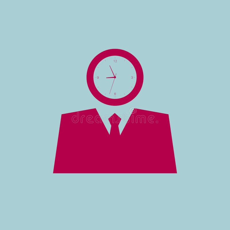 Clock concept, split time. stock vector. Illustration of cartoon ...