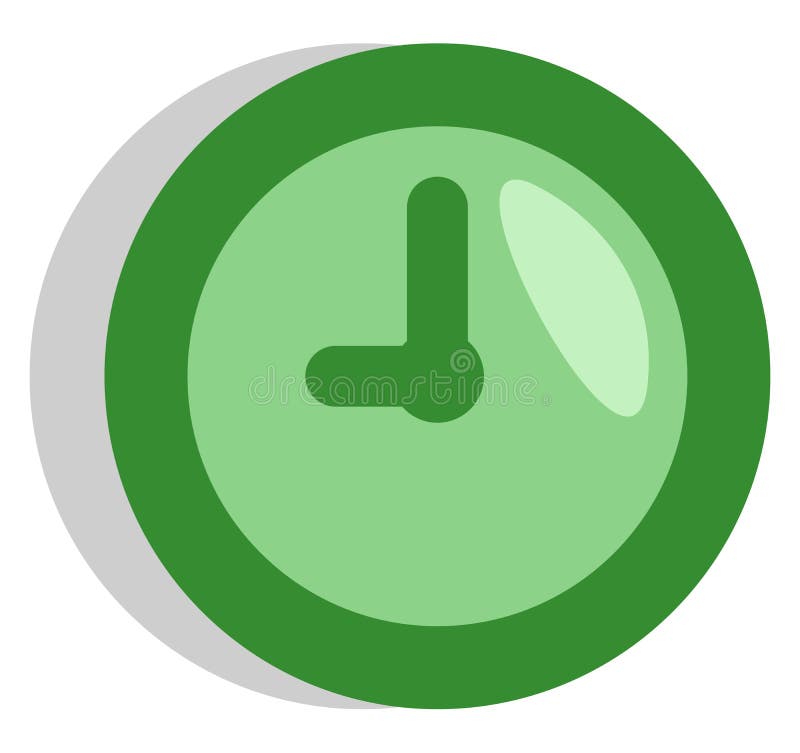 Business clock, icon stock vector. Illustration of menu - 259396230