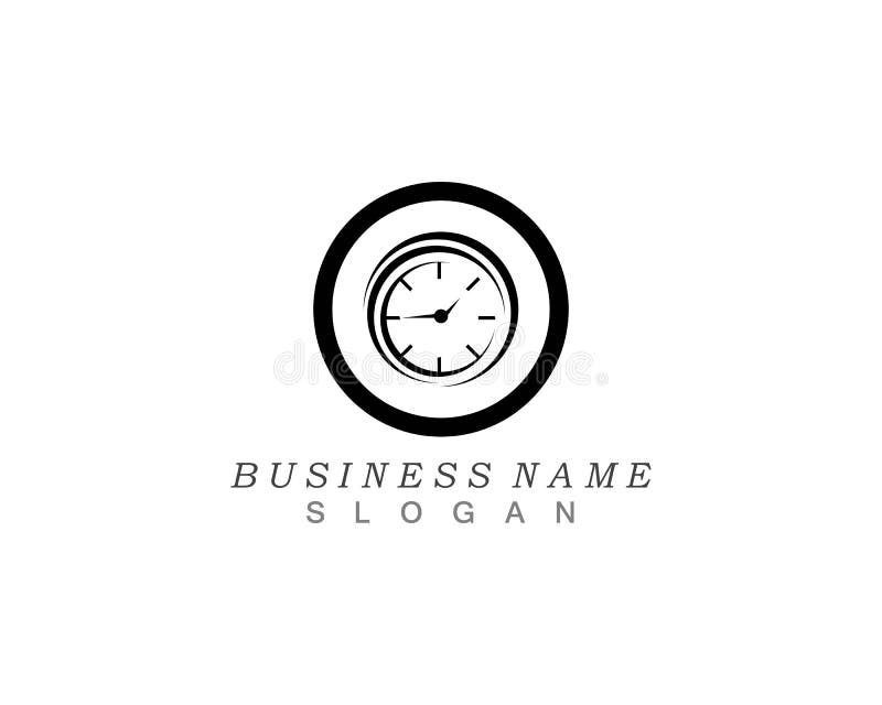 Business Clock Logo Template Vector Icon Design Stock Vector ...
