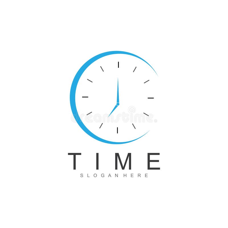 Business Clock Logo Template Vector Icon Stock Illustration ...