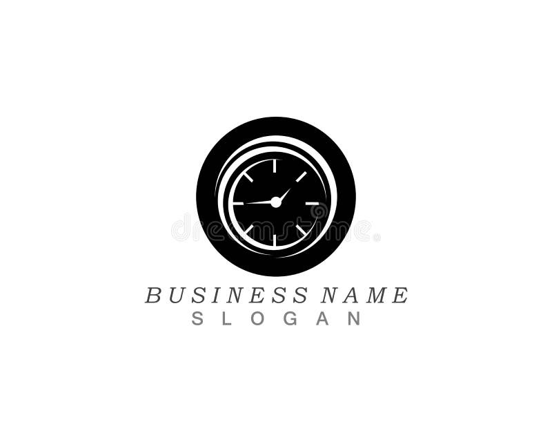 Business Clock Logo Template Vector Icon Design Stock Vector ...