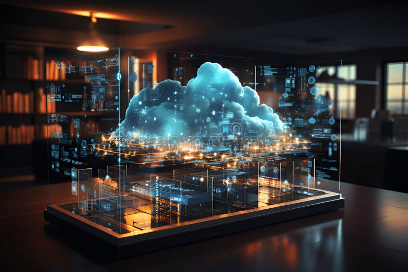 Business , Cloud Information , Virtual Screen. Technology Concept Stock ...