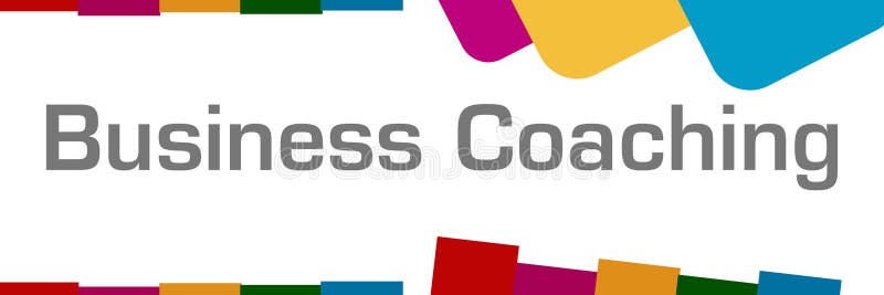 Business Coaching Colorful Abstract Background Stock Illustration ...