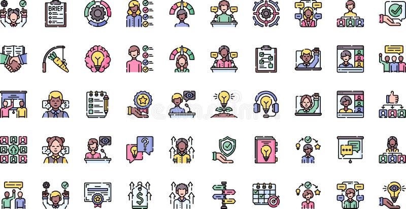 Business Coaching Icons High-Quality Vector Icons Collection with ...