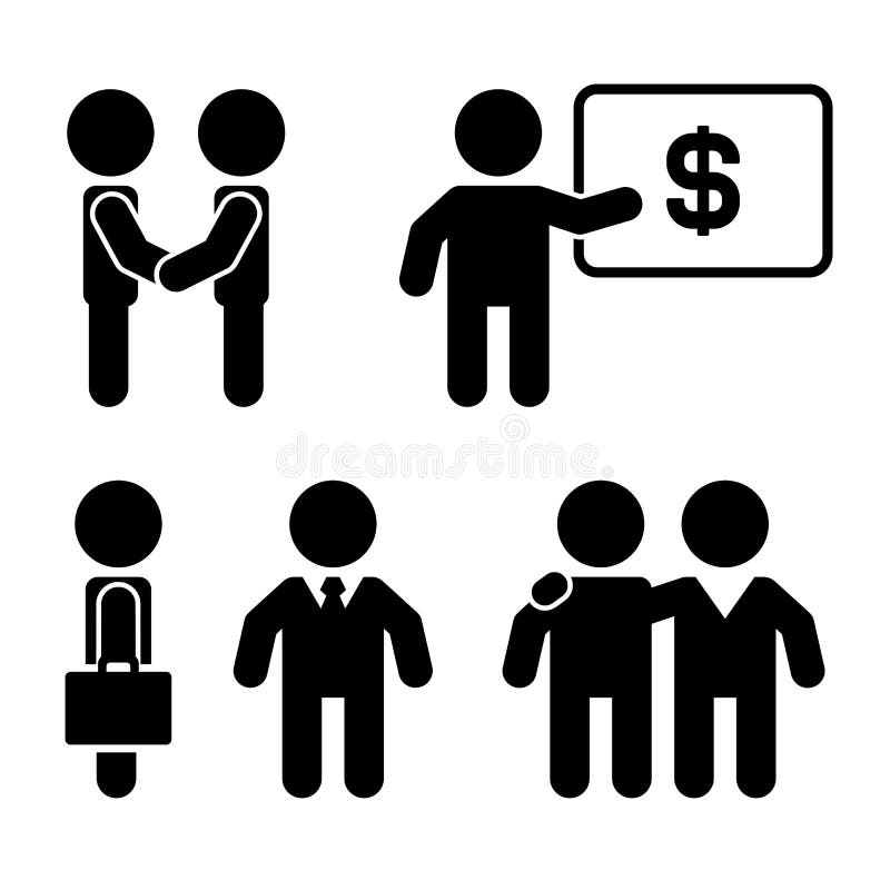 Business Coaching and Mentoring Icons Set. Vector Stock Vector ...