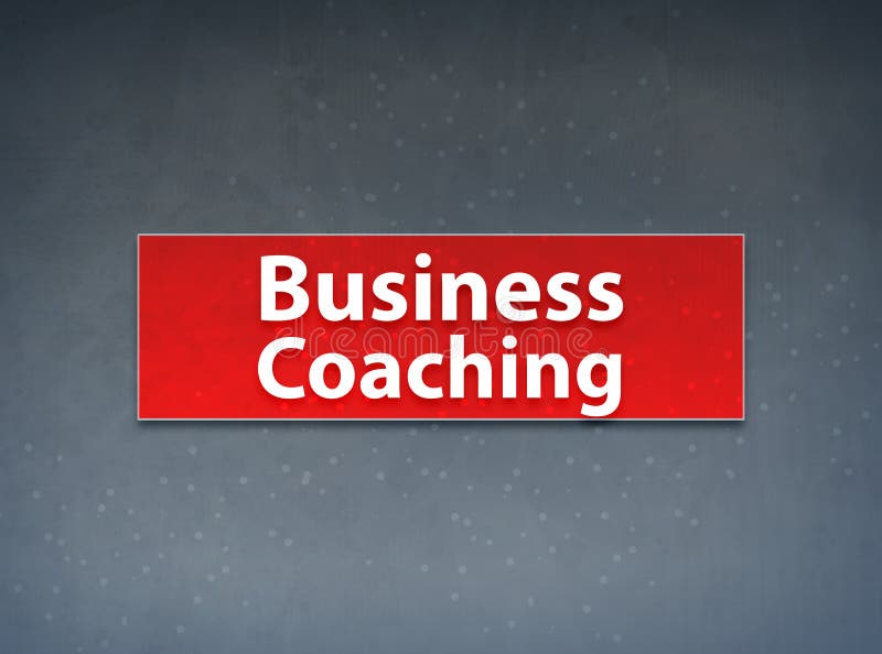 Business Coaching Red Banner Abstract Background Stock Illustration ...