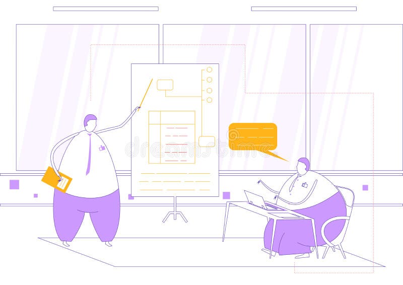 Business coaching. stock vector. Illustration of trainer - 185197663