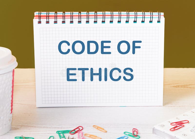 Business and Code of Ethics Concept. Copy Space Stock Photo - Image of ...