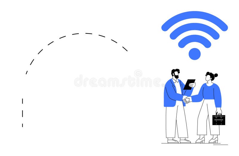 Business Collaboration Enhanced by Wireless Connectivity and Digital Communication Stock ...