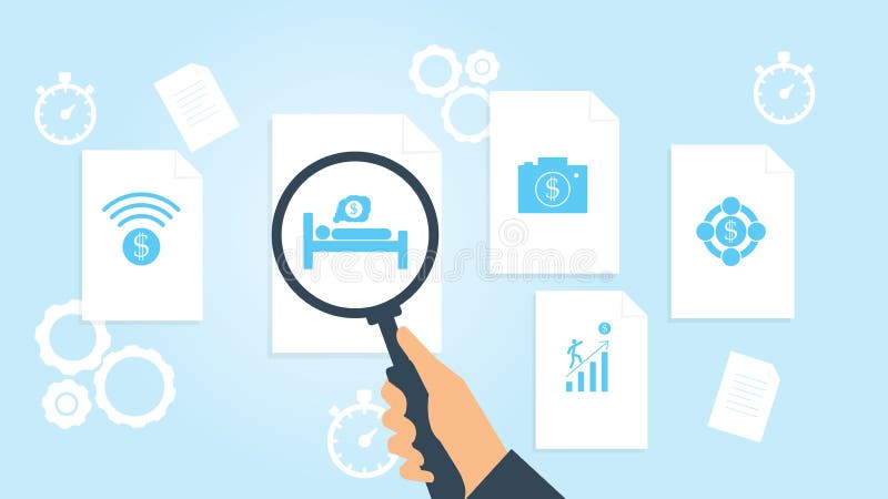 Business, Collaboration File, Document Research Vector ...