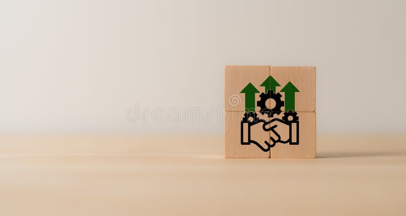 Business Collaboration, Growth Strategies Concept. Business Ecosystems ...