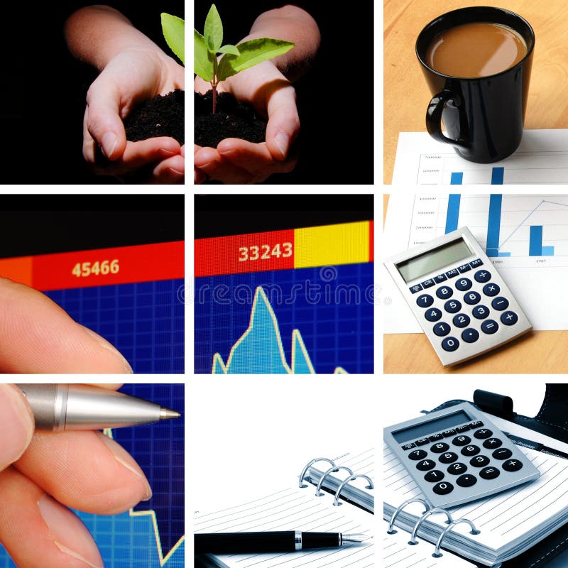 Business collage stock photo. Image of design, technology - 13506146