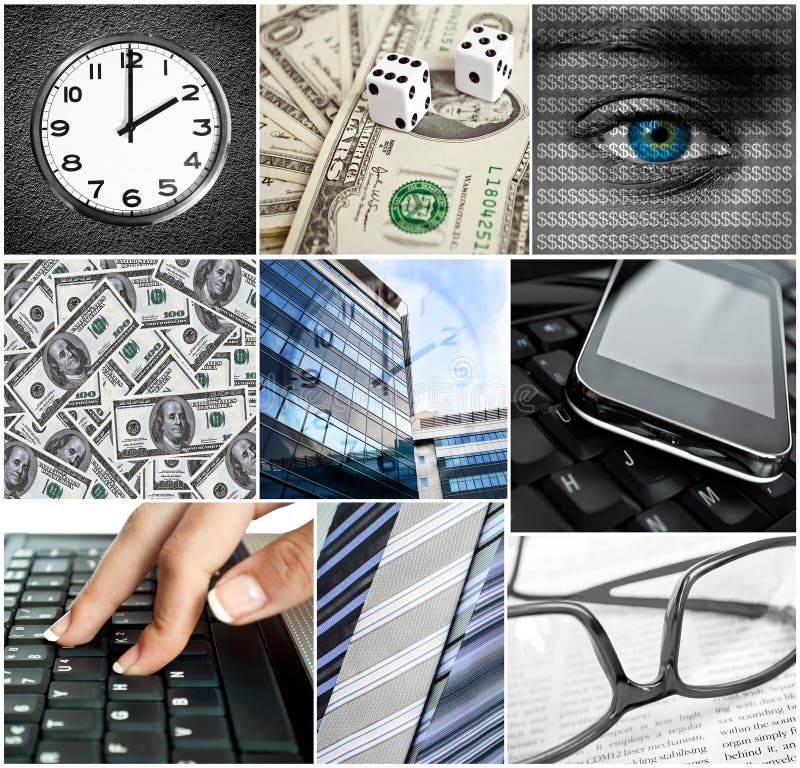 Business collage stock image. Image of busy, type, document - 151702131