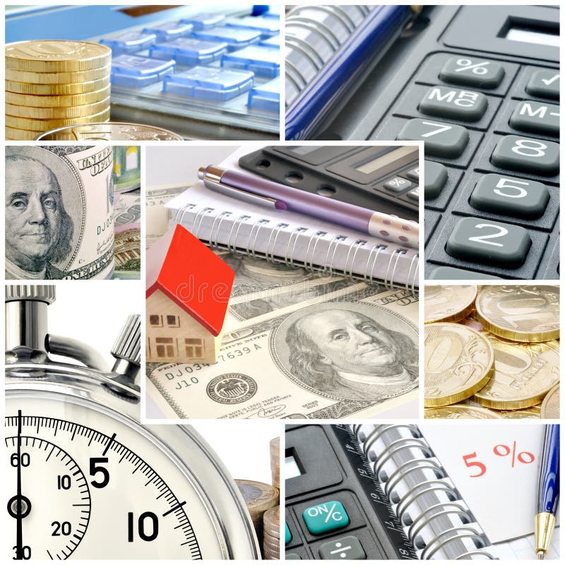 Business collage stock illustration. Illustration of invoice - 21625145